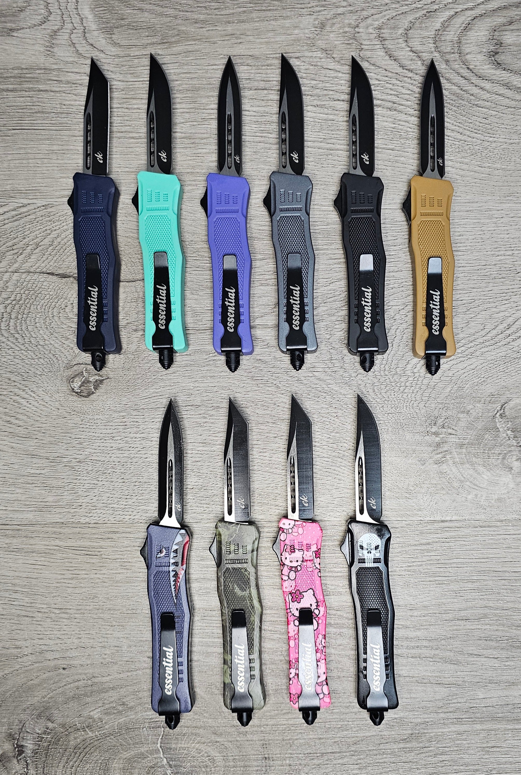 ESSENTIAL KNIVES "THE ESSENTIAL 7 " 12 PACK: AT LEAST 1 OF EACH COLOR ...